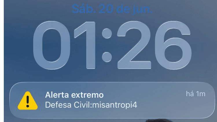 Defesa Civil de SP nega alerta com termo “misantropia” e desativa sistema