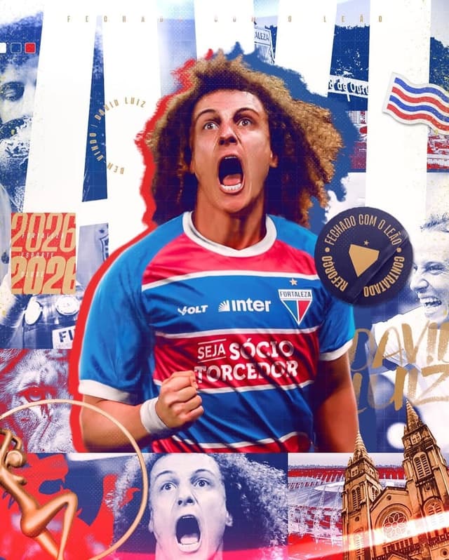 Fortaleza anuncia David Luiz e diz que ele tinha propostas melhores ...